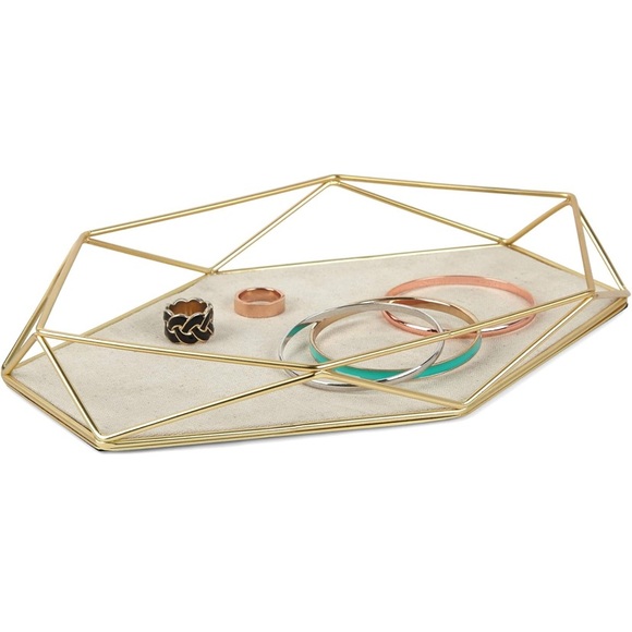 Umbra | Storage & Organization | Umbra Prisma Tray Geometric Plated ...